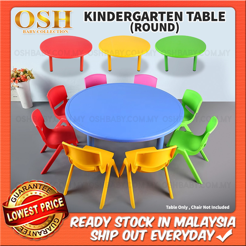 High Quality 110x110cm KINDERGARTEN TABLE STUDY TABLE (Round) Meja ...