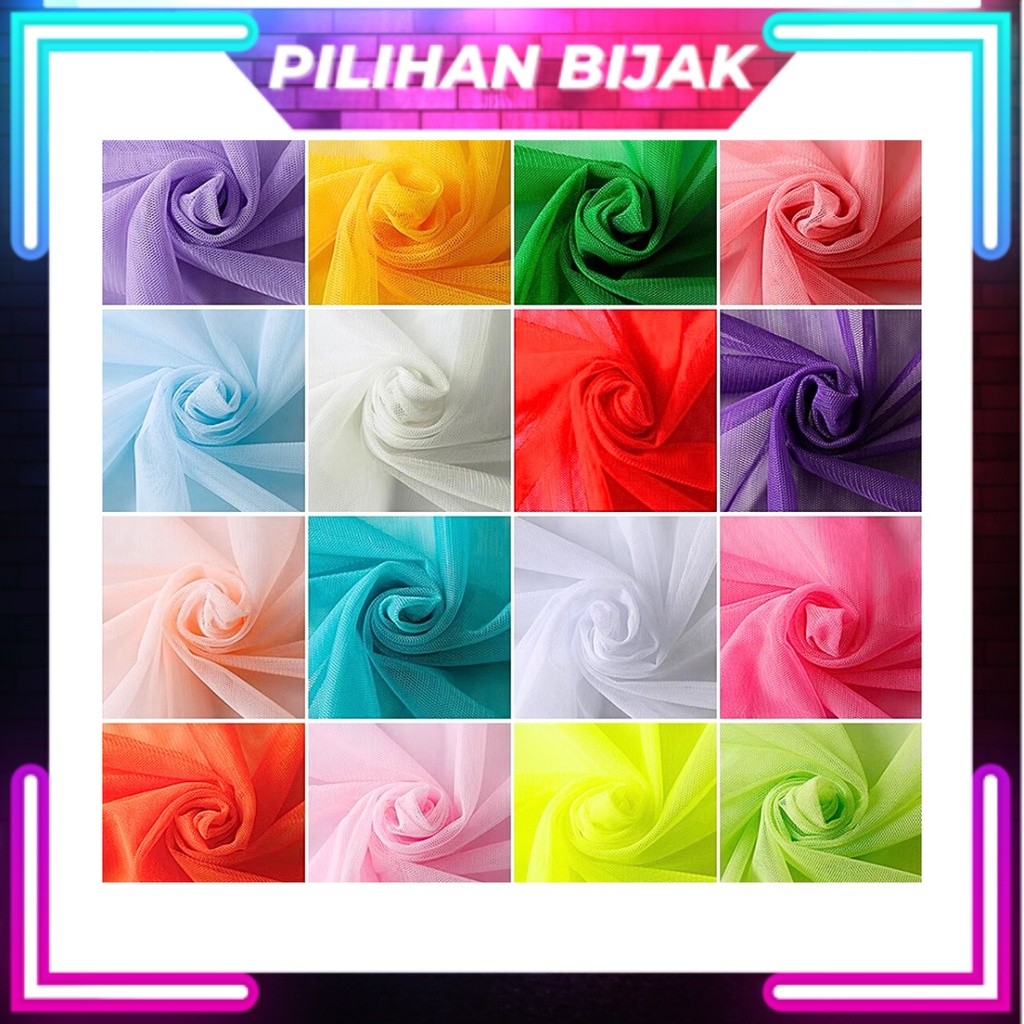 30 Yards Bridal Soft Net Rough Tulle Fabric Organza Hamper Wrapper Tutu ...