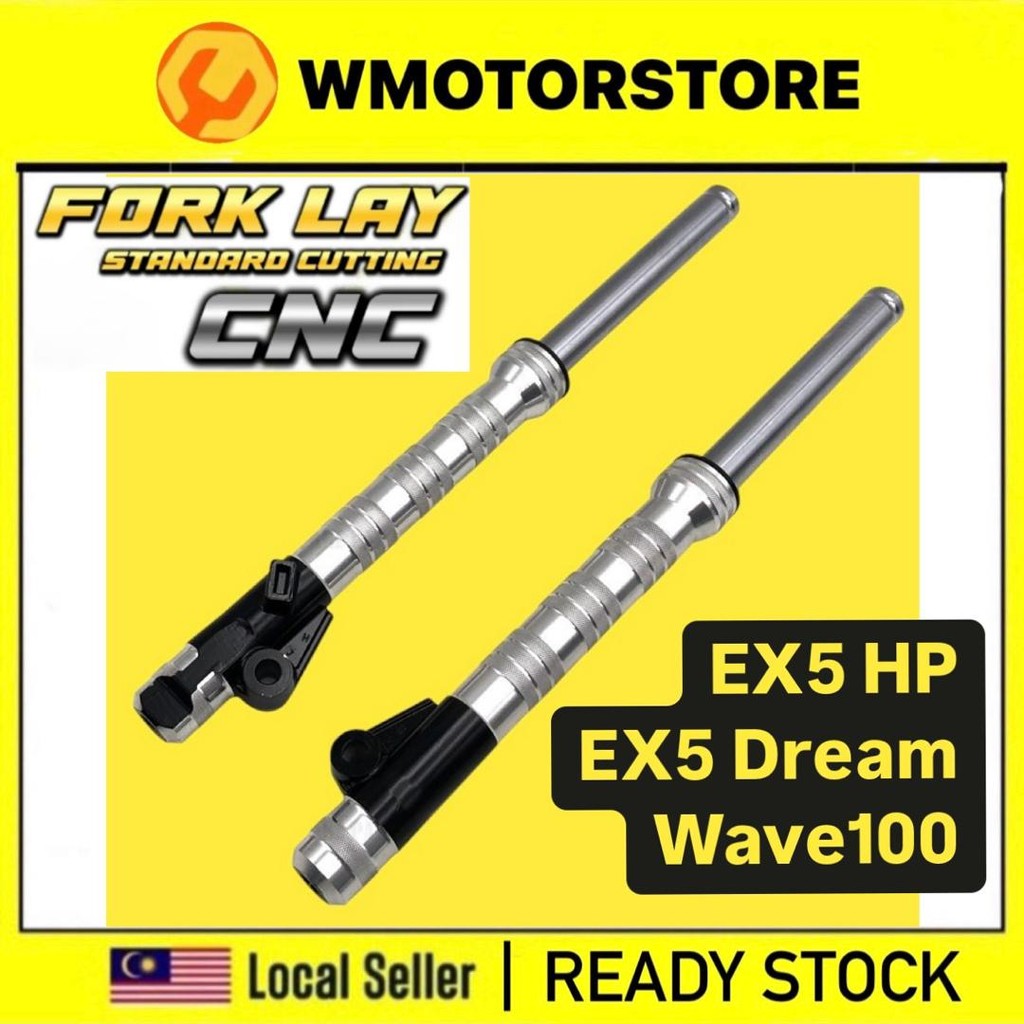 CNC FORK LAY Wave100 / EX5 HP / EX5 Dream FRONT FORK LAY HONDA WAVE EX5 THAILAND LEO KYB KING ...
