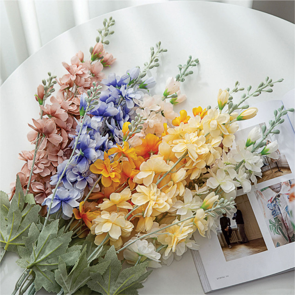 DC 85cm Bunga Tiruan Plastik Hiasan Meja Pelamin Artificial Hyacinth ...