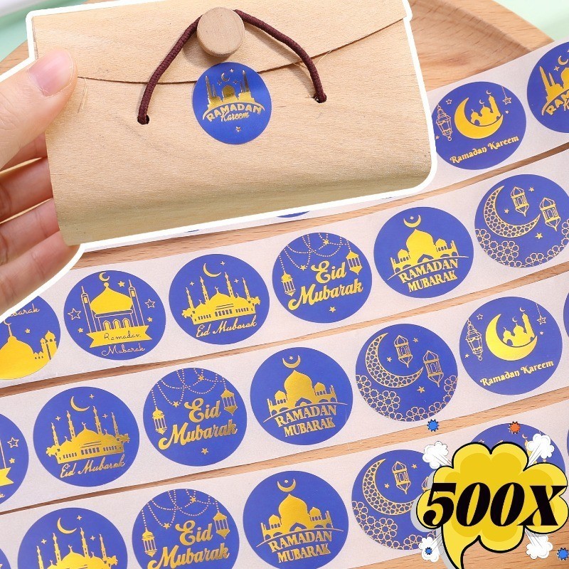 500Pcs Eid Seal Stickers - for Scrapbook, Stationery - DIY Festival ...