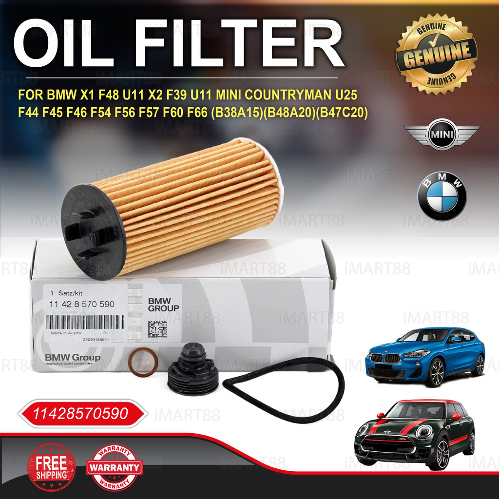 11428570590 Oil Filter Mini Cooper BMW X1 X2 I8 F54 F55 F56 F60 BMW F45 ...