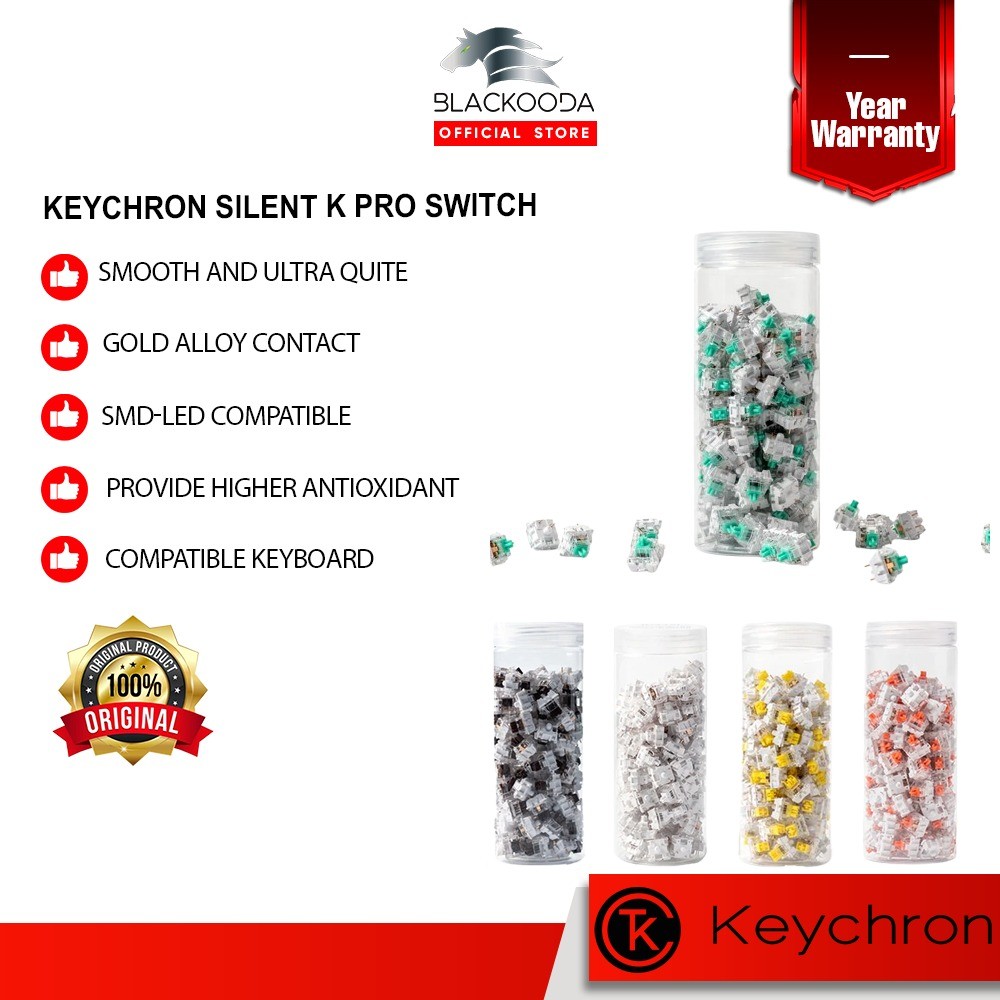 Keychron Silent K Pro Switch / Keychron K Pro Switch (110 Pcs/set ...