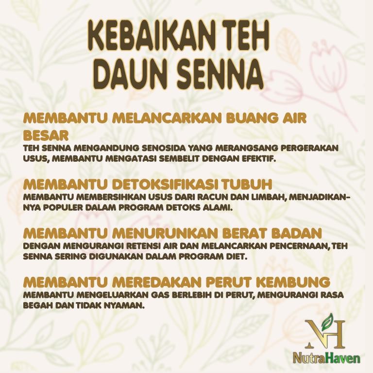Nutra Haven Teh Moringa Teh Pegaga Teh Senna Teh Belalai Gajah Teh ...