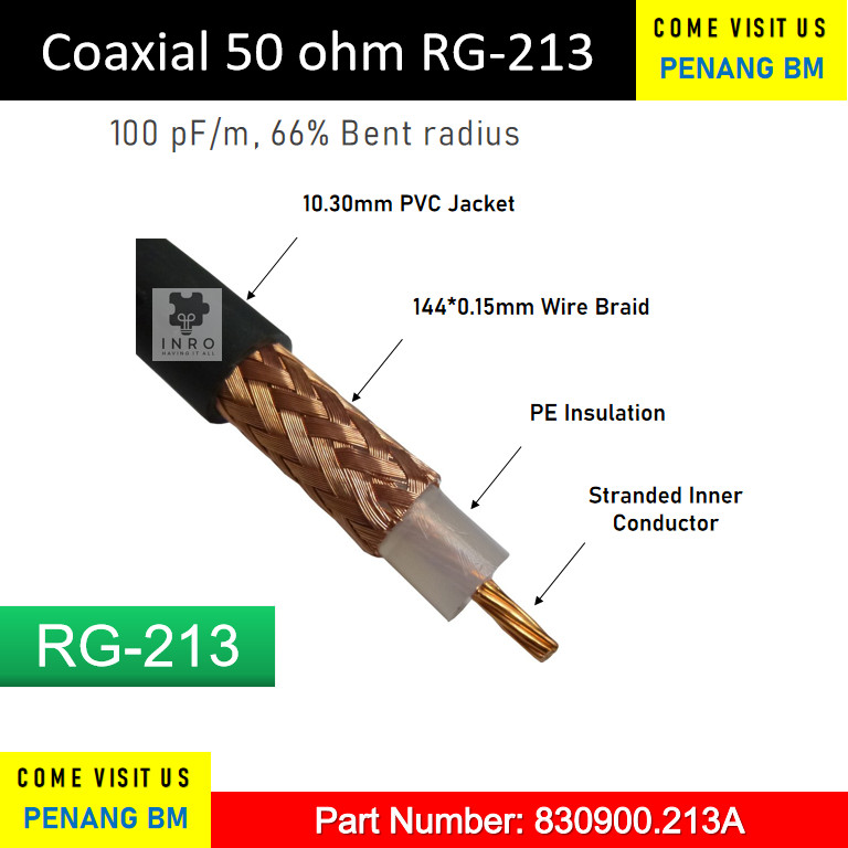 [1 meter] Coaxial - RG-Cable, RG-213, 50 ohm, Taiwan, by meter | Shopee ...