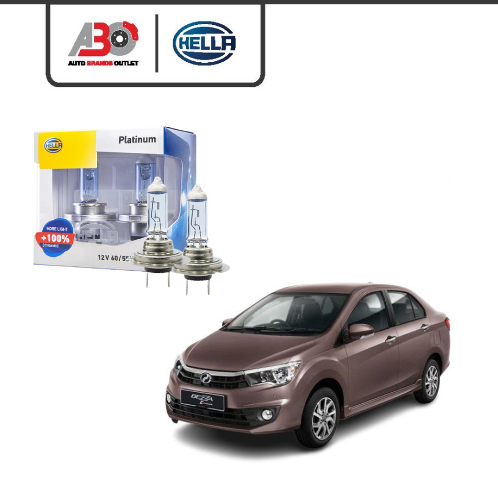 HELLA Car Headlight Halogen / LED Bulbs Set - Perodua Bezza (2016 ...