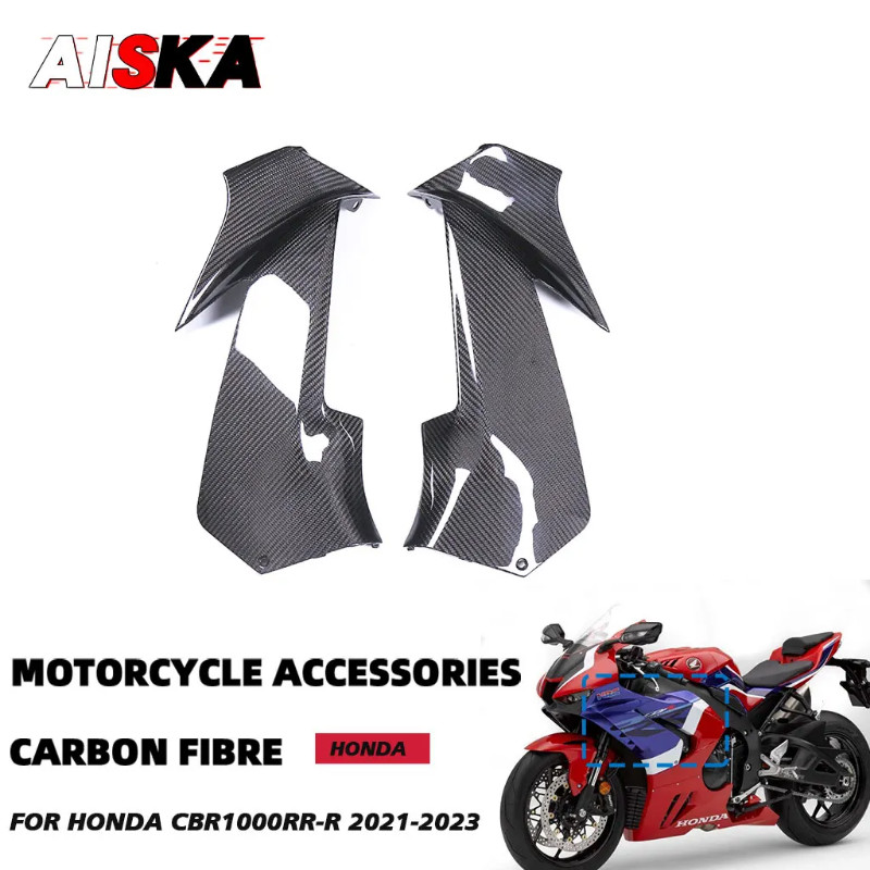 100% 3K Pure Carbon Fiber Side Panels Covers Fairing Kit Motorcycle ...