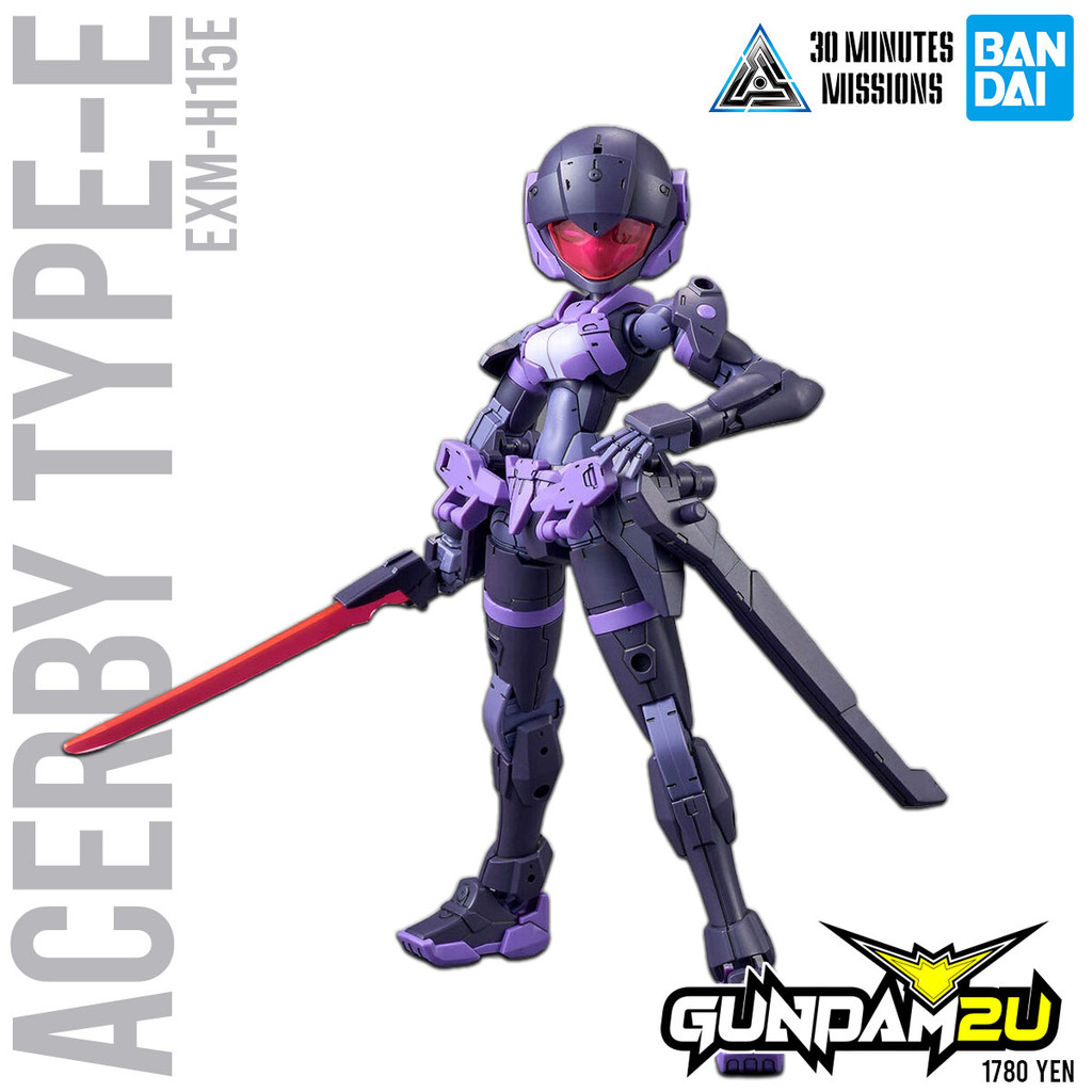 BANDAI 30MM 1/144 EXM-H15E Acerby Type-E - 30 Minutes Missions 66 ...