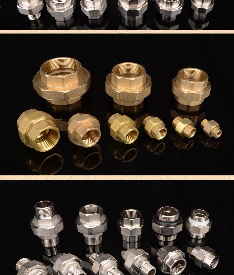 Water Pipe Fittings All Copper Flexible Joints Directly Double Inner ...
