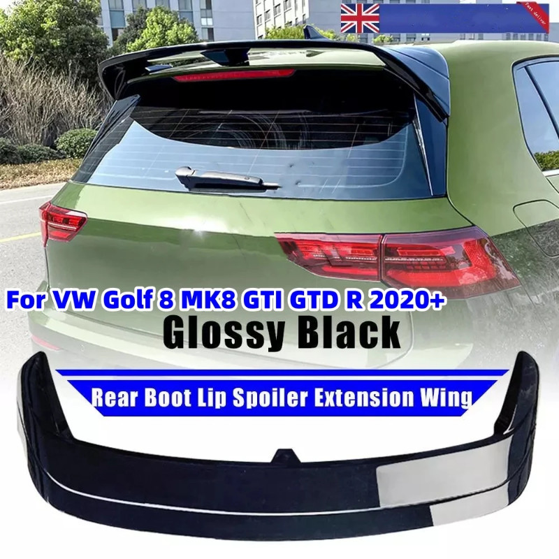 For VW Golf 8 MK8 GTI GTD R 2020-2023 Rear Trunk Spoiler Lip Tail Wing ...