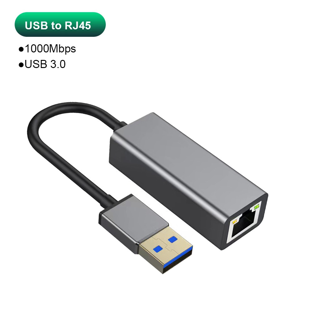 USB Type C Ethernet Adapter 1000Mbps USB 3.0 RJ45 Network Card For MacBook PC Windows XP 7 8 10 ...