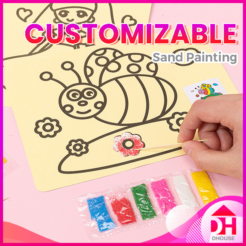 DIY Colored Sand Art Painting Drawing Set Creative Colorful Paper ...