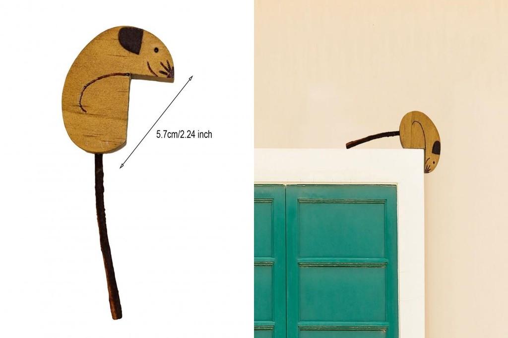 (Superbaby) Office Decor Rat Topper Wooden Rat Door Topper Handcrafted ...