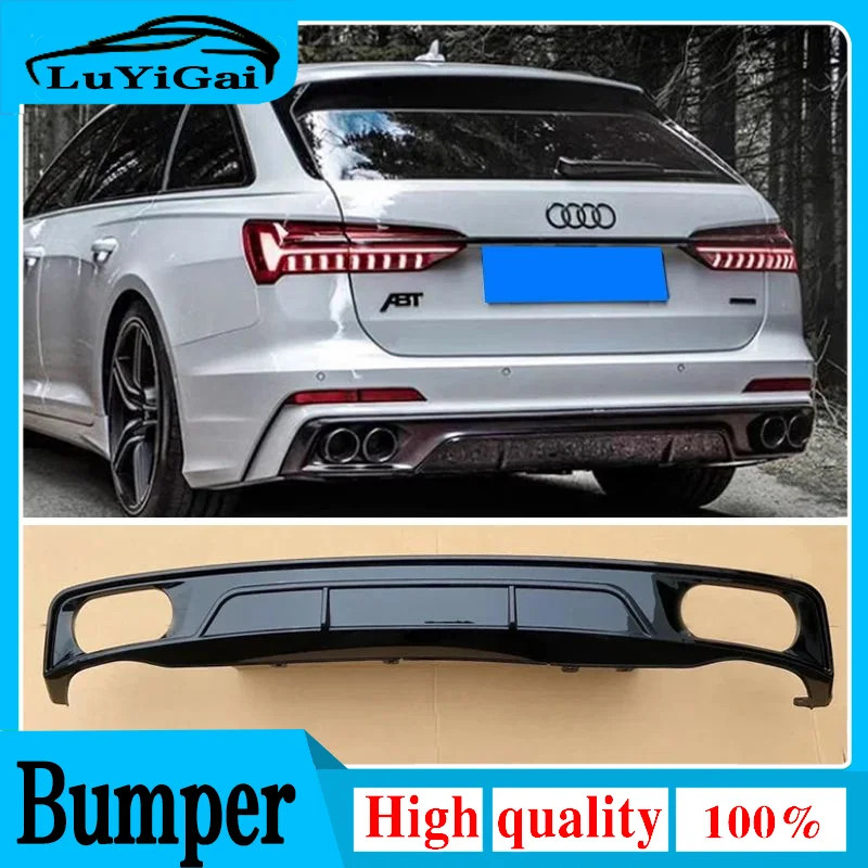 ABT Style PP Rear Bumper Diffuser For Audi A6 S6 C8 avant Sedan Wagon ...