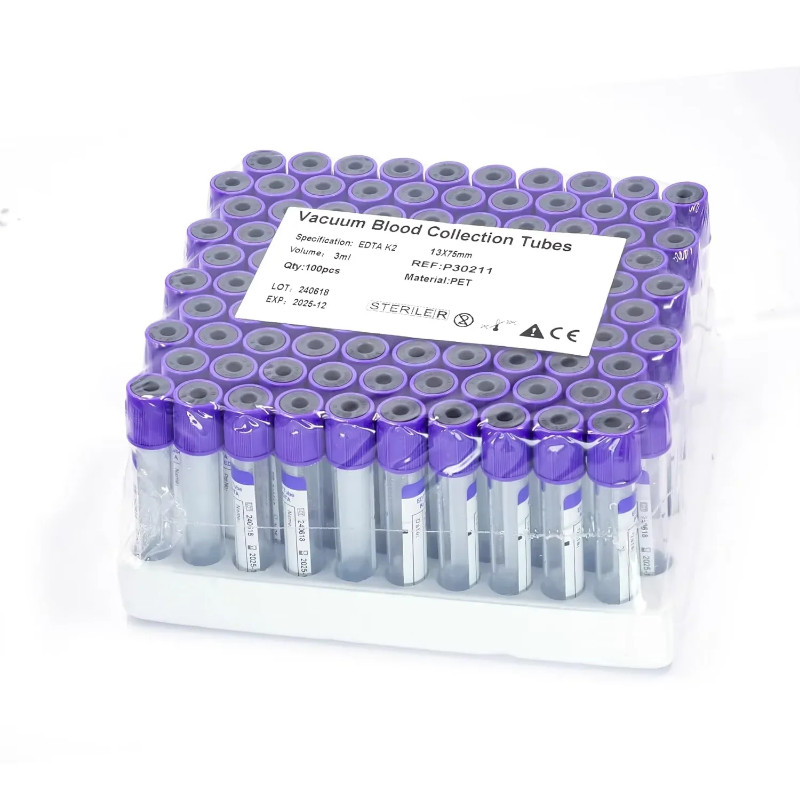 10ml 100Pcs Lab Vacuum Blood Collection Coagulation Tubes EDTA Tubes ...