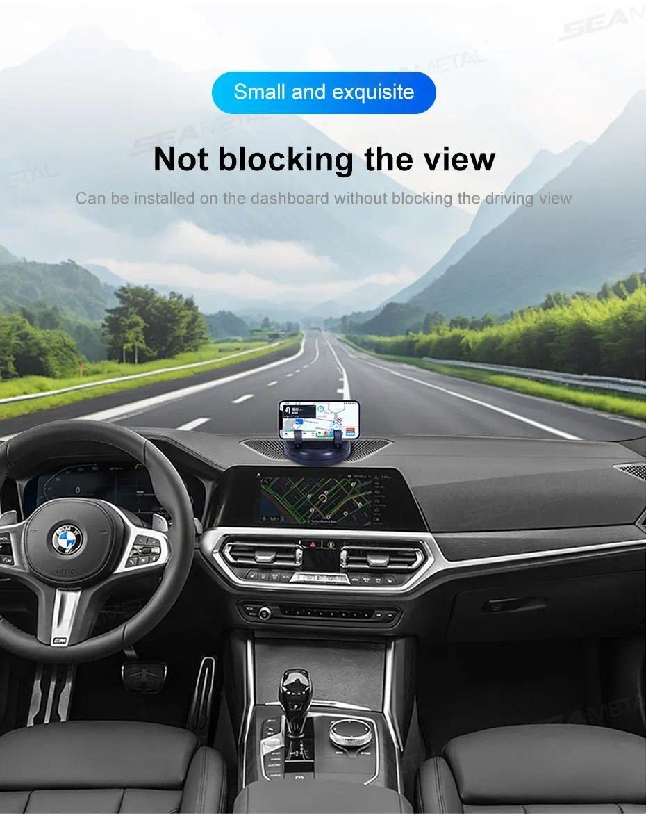 [Local Stock] 2pcs ABS Car Phone Holder 2 In 1 Dashboard 360° Head-Up ...