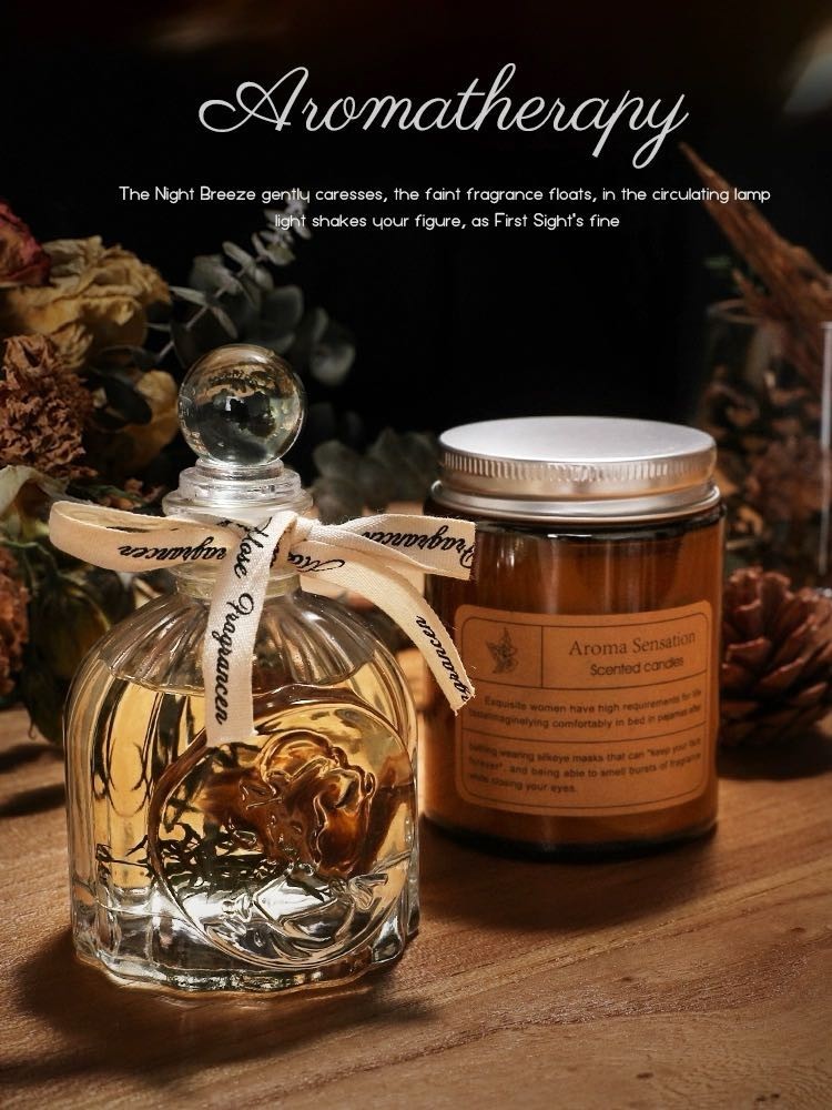 Ins Aromatherapy Candle Box Set Aroma Gift ScentedHome Fragrance Fire ...