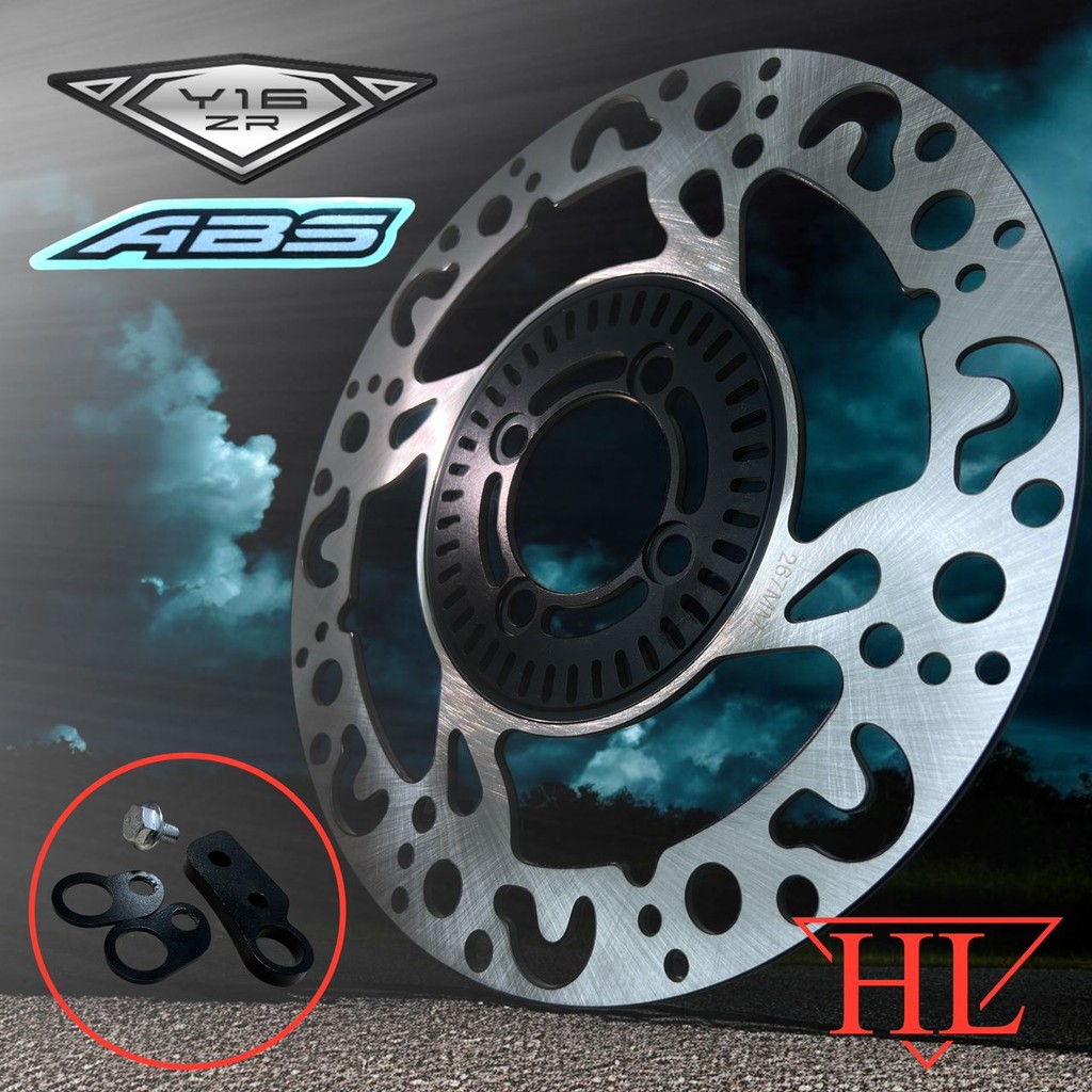 Disc Plate Y16zr,Y16 V2 267mm Abs 4mm Siap Bracket Abs, Disc Y16 Abs ...