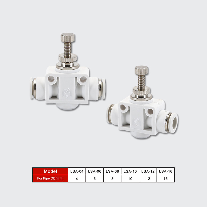 LSA pipe throttle valve SA tube connector Air compressor Fittings PA ...