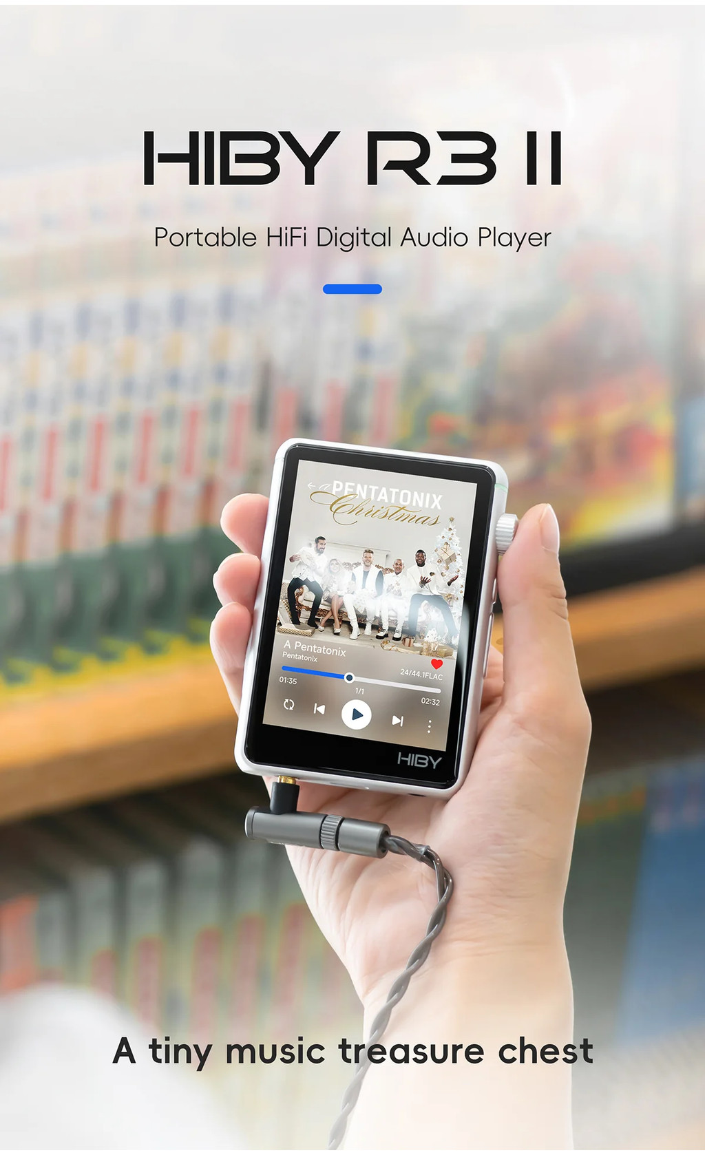 HiBy R3 II 2025, Hi-Fi Music Player: Dual ES9219C DACs, DSD256, 32-bit ...