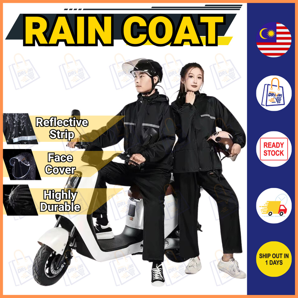 Motorcycle Rain Coat Motorcycle Rain Suit Baju Hujan Motor Waterproof ...