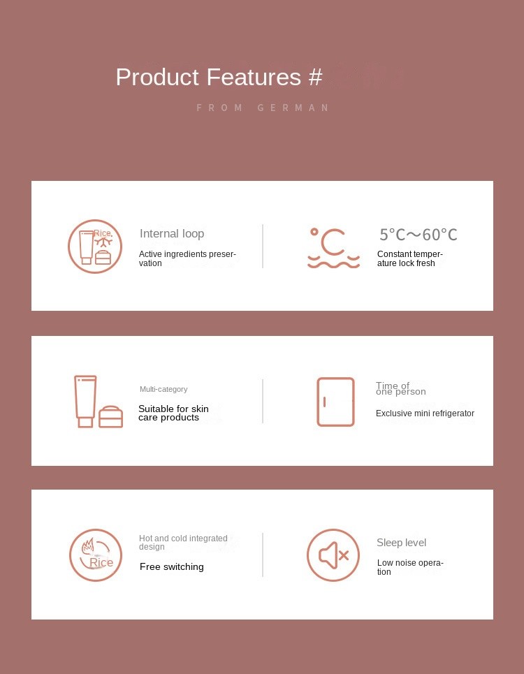 New mini refrigerator Beauty makeup refrigerator Small household car ...