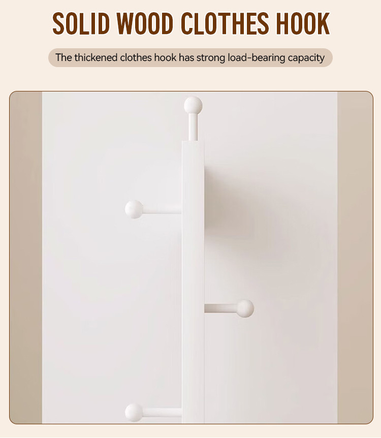 MOK 165cm Cermin 360 ° Rotating Chassis Glass+Clothes Rack+Storage Rack ...