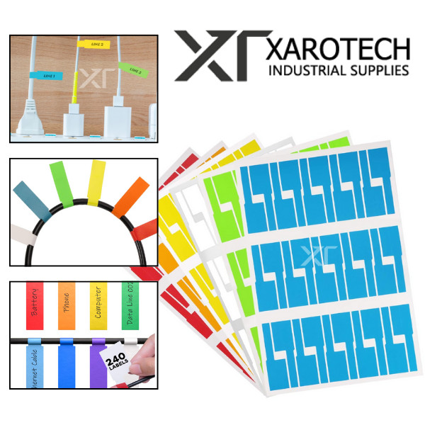 Cable Label Sticker Waterproof Wire Network Electrical Cable Labels ...
