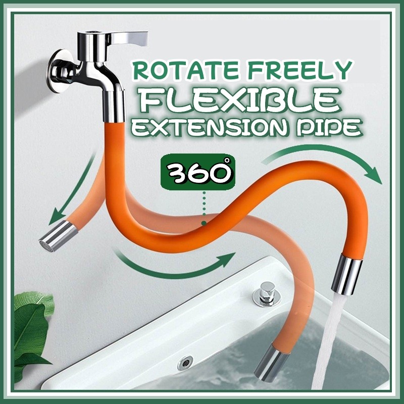 Silicone Flexible 360 Extender Pipe Adjustable Universal Interface ...