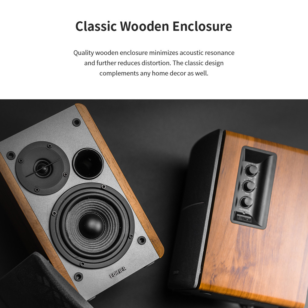 Edifier R1280DB Bookshelf Speaker - Bluetooth V5.1 | 4" Mid Bass ...