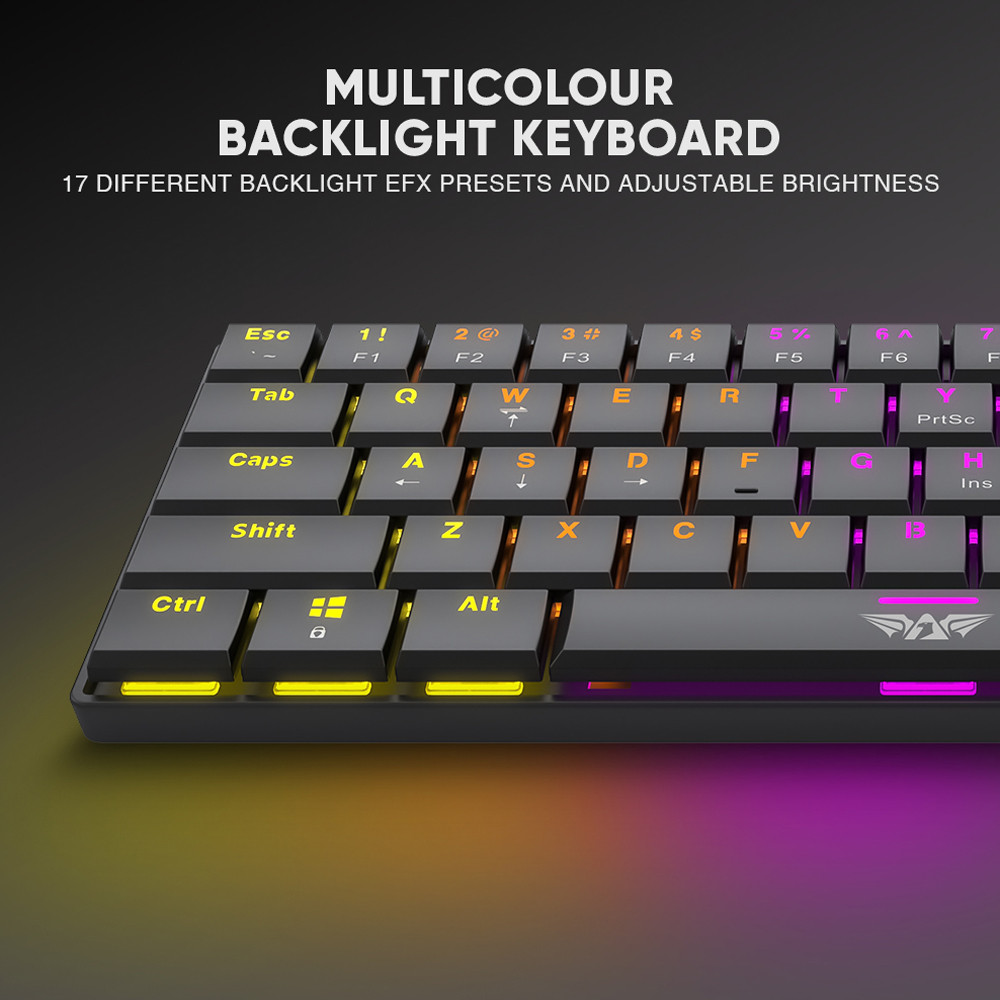 Armaggeddon SMK 1C Low Profile 61 Key Mechanical Hotswappable Gaming ...