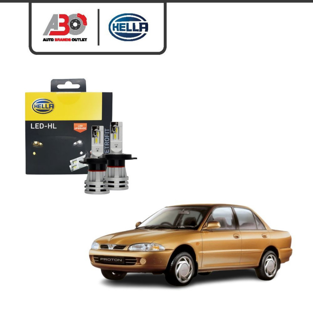 HELLA Car Headlight Halogen / LED Bulbs Set - Proton Wira (1993-2009 ...
