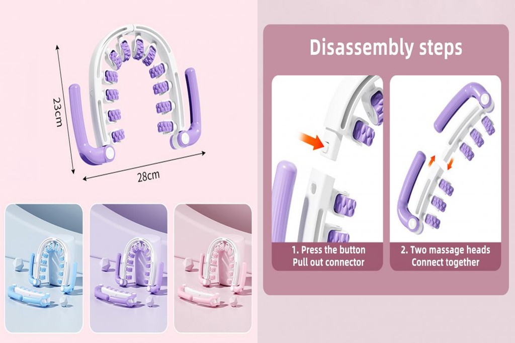[Ma] Sore Muscle Relief Tool Leg Massager 12-roller Leg Massage Roller ...