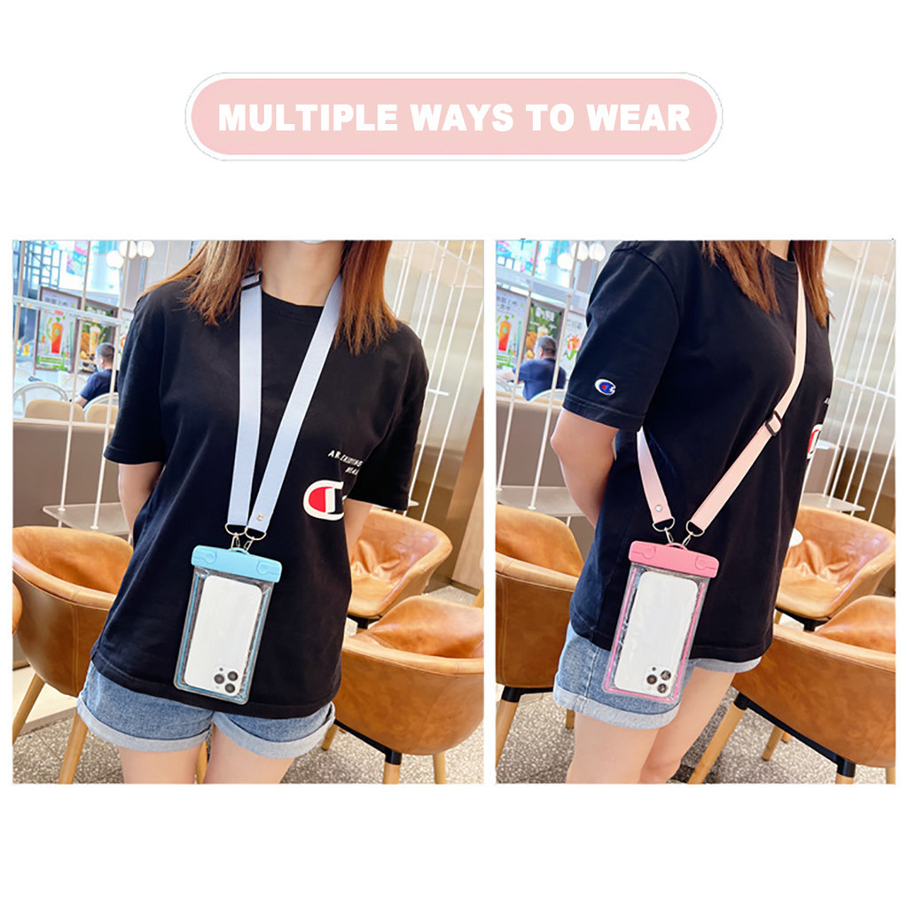 Waterproof Phone Bag Luminous Mobile Case Can Touch The Screen. Play ...