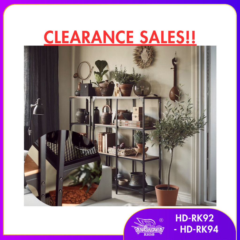 [MINOR DEFECT] BOOK SHELVES RACK / STORAGE RACK / RAK BUKU / METAL RACK ...
