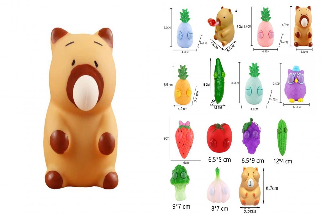 Popping Eye Squeeze Toy Capybara Squeeze Toy Stress Relief Squeeze Toy ...