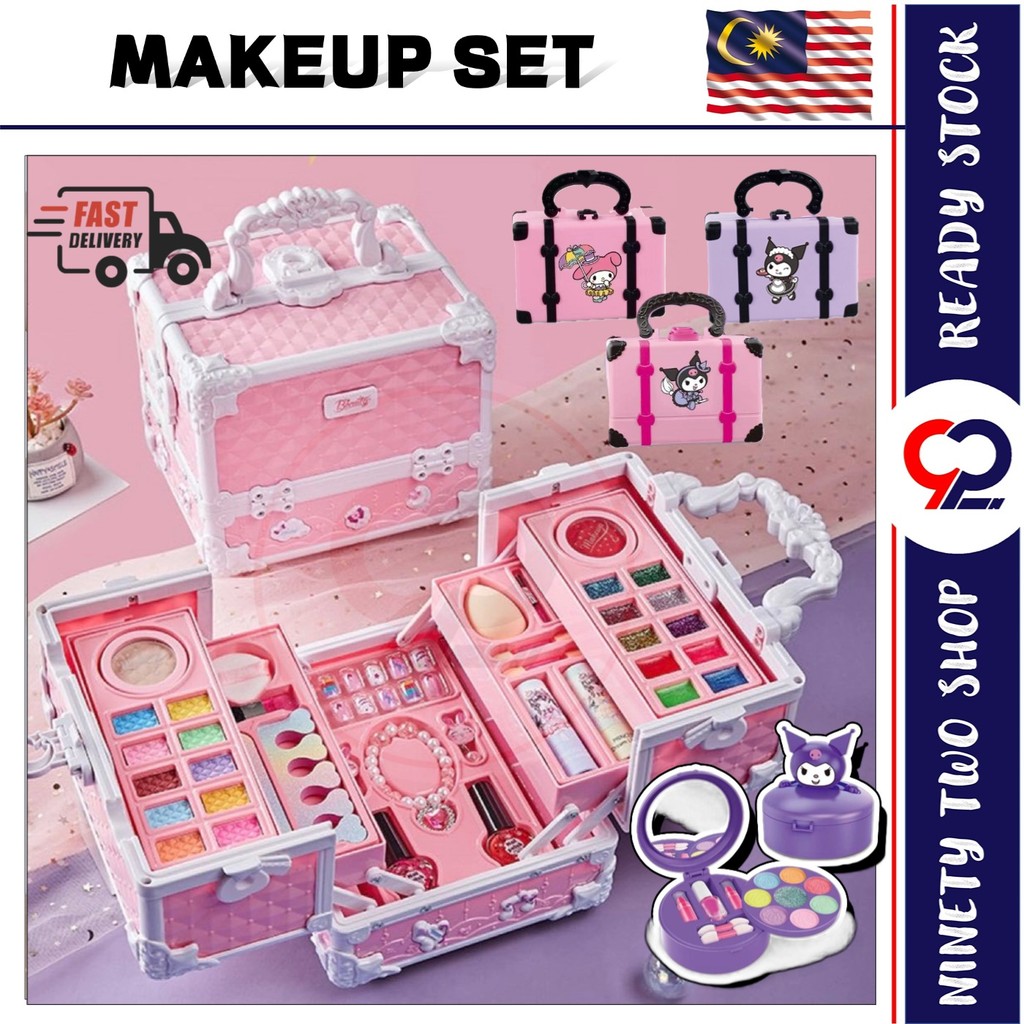 Princess Kuromi Makeup Dressing Box Set Eyeshadow Blush Lipstick Make ...