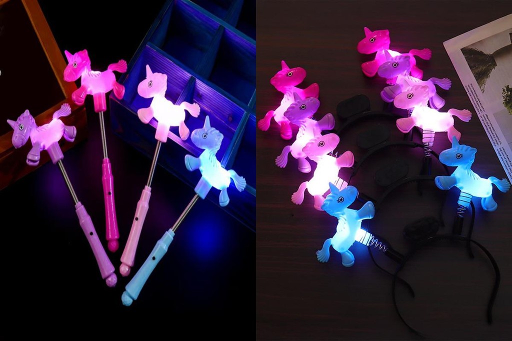 huangyan| Glowing Toys Cute Pony Design Toy Led Glow Stick Horse ...