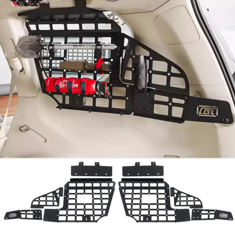 Trunk Side Window Molle Panel Storage Racks Cargo Organizers for Toyota ...