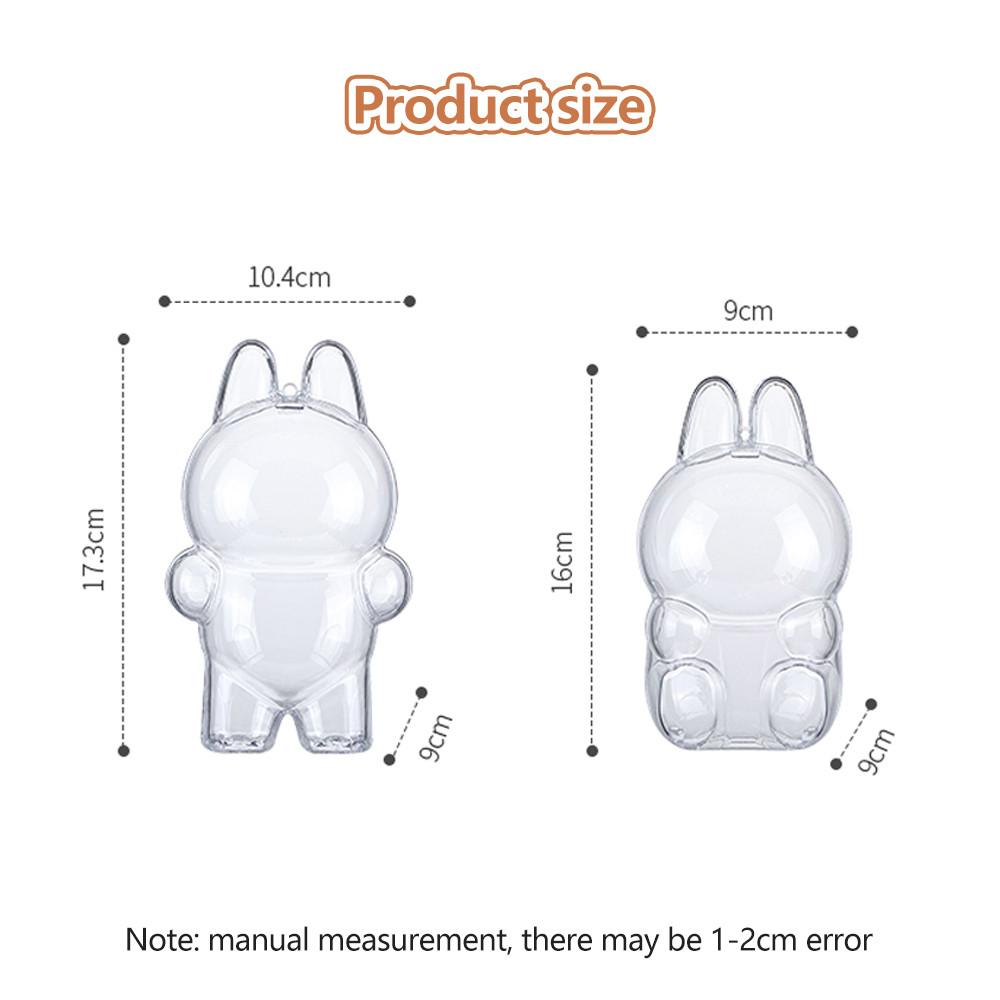 BEVAVAR Labubu Transparent Cover labubu保护套 Labubu V2/V1 Protective ...