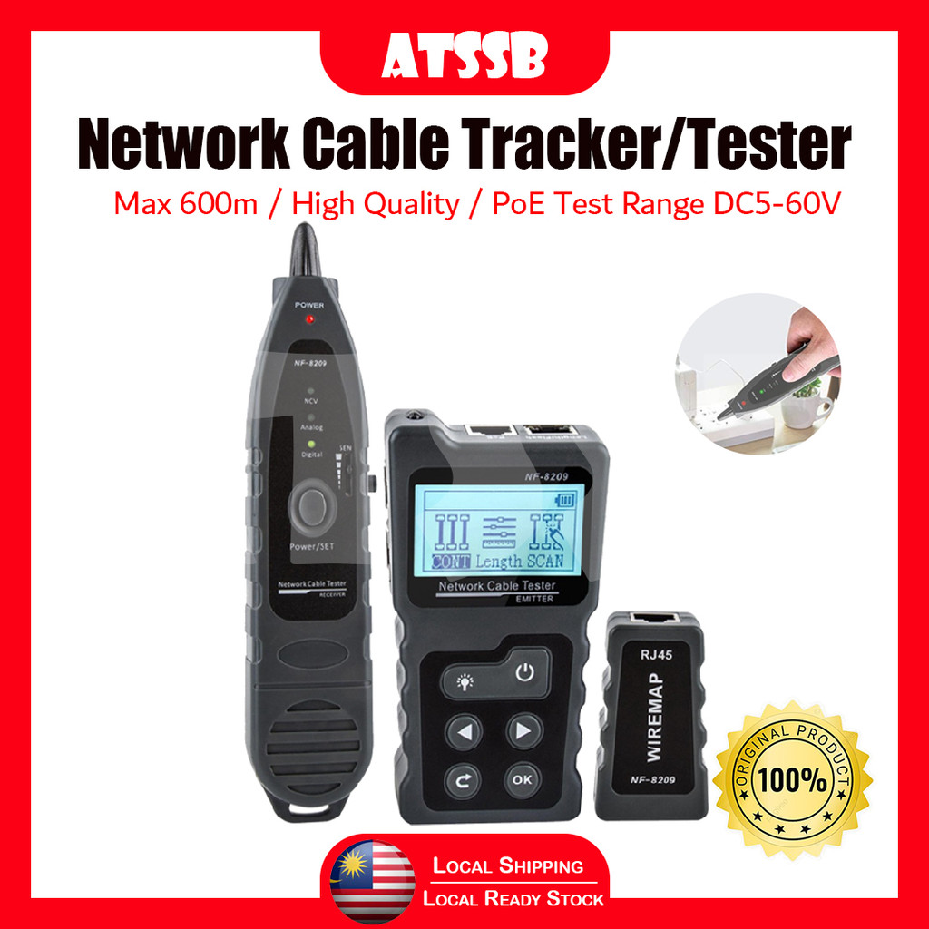 ATSSB Wire Tracker Network Cable Tester, Continuity Testing, Length ...