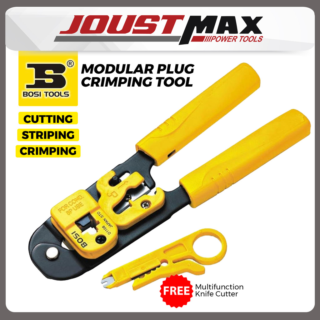 BOSI All In 1 Network Lan Telephone Crimping Tool Modular Cable ...