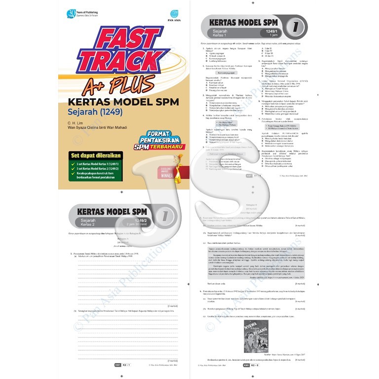 FAST TRACK A+ PLUS KERTAS MODEL SPM | FAST TRACK KERTAS MODEL SPM - FORMAT PENTAKSIRAN SPM ...