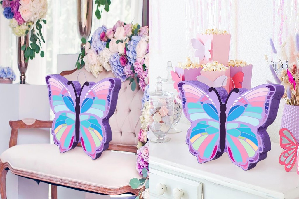 Butterfly Pinata Bright Colors Butterfly Pinata Colorful Butterfly ...