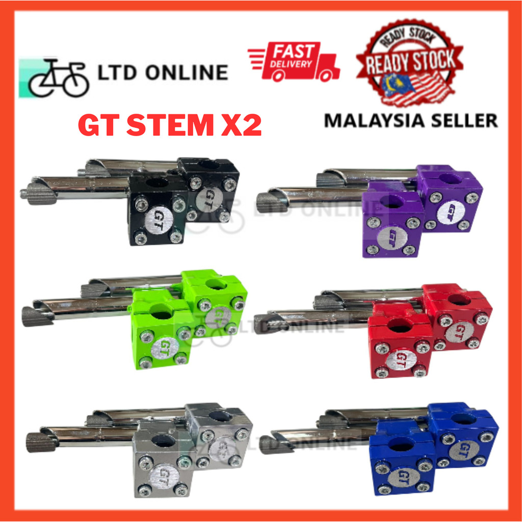 GT Stem Bicycle Handle Bar Lajak Basikal Handlebar Kepala GT (Sepasang ...