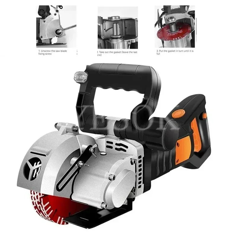 220V 8900W Electric Wall Chaser Handheld Laser Slotting Machine Brick ...