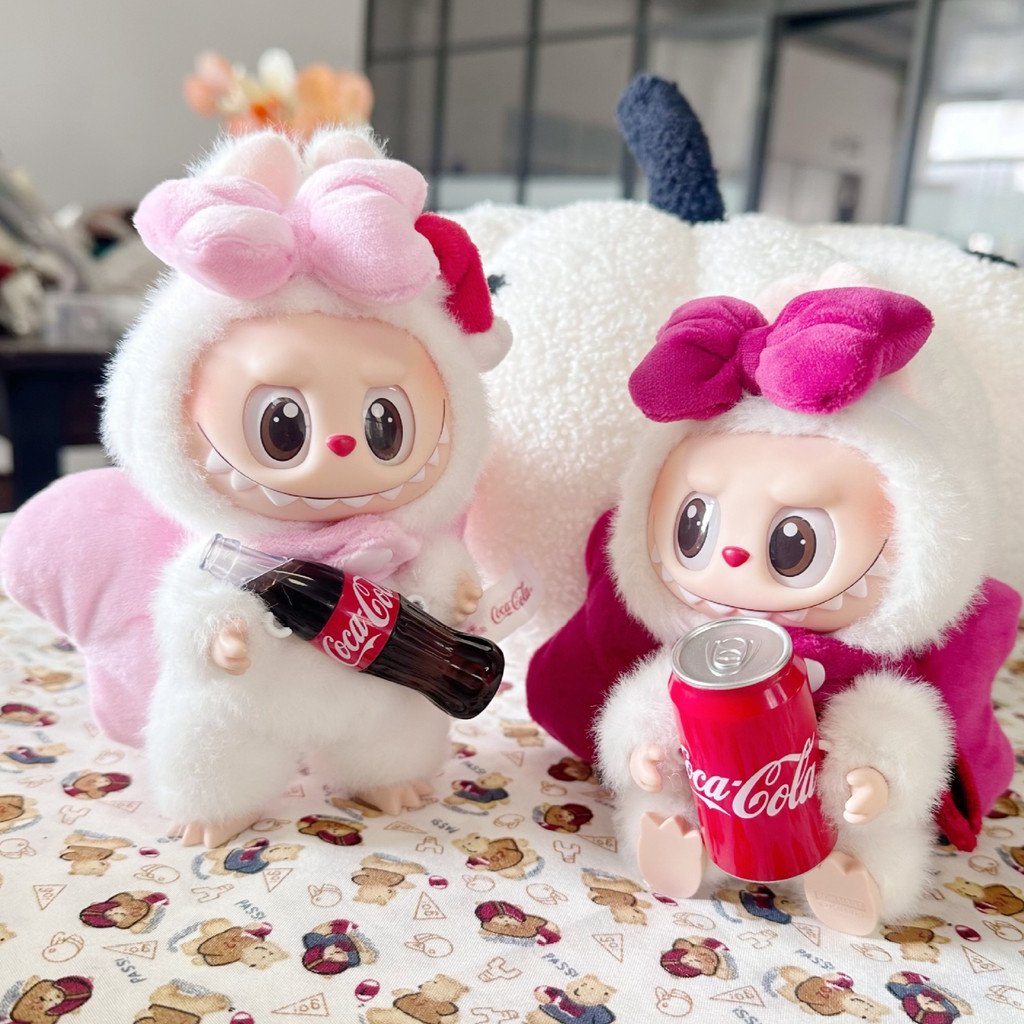 (Cloth Only)For labubu v1/v2/v3 labubu doll clothes for LABUBU Coca-Cola series clothes replace ...