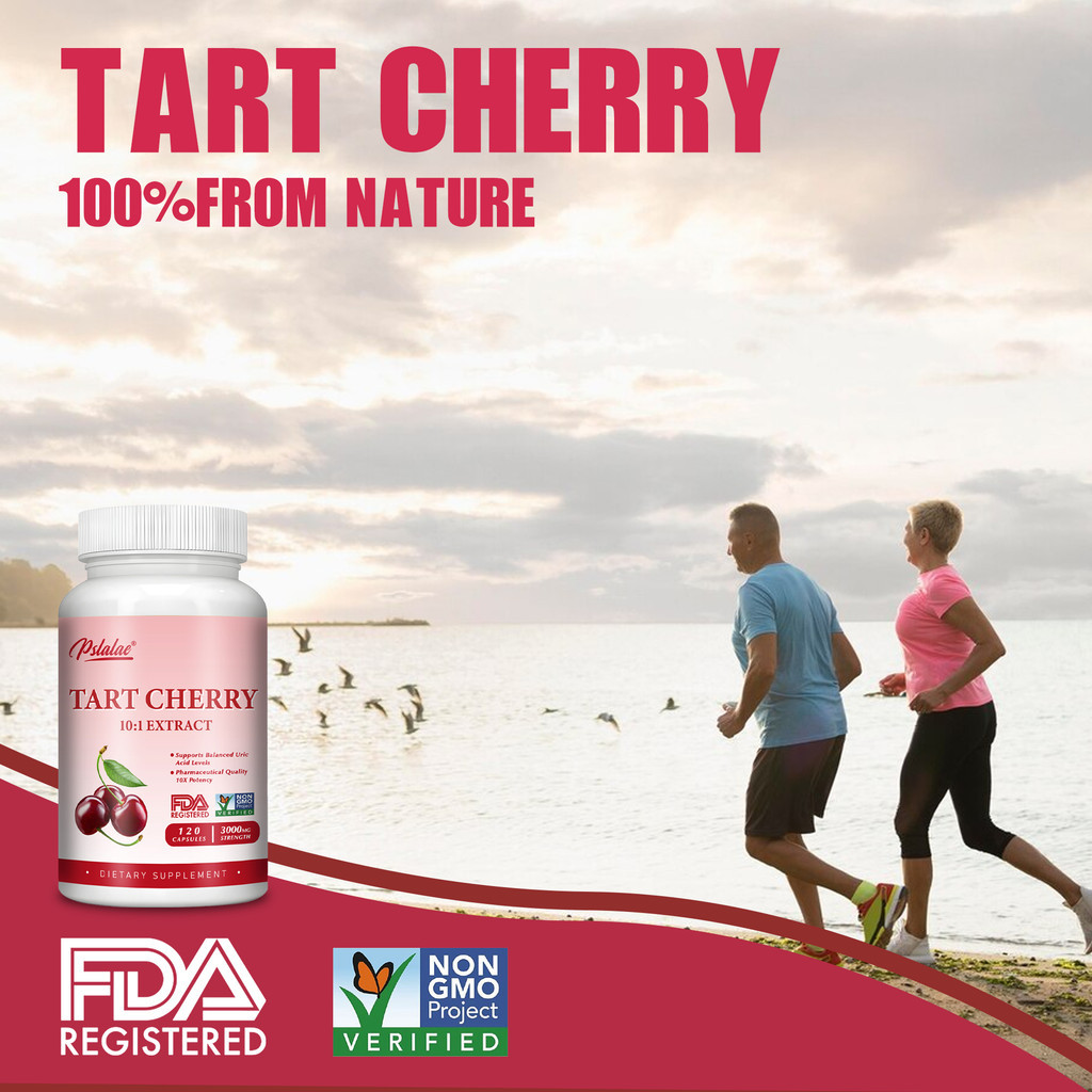 Tart Cherry Extract Capsules - 300 mg Tart Cherry Powder Supplement ...
