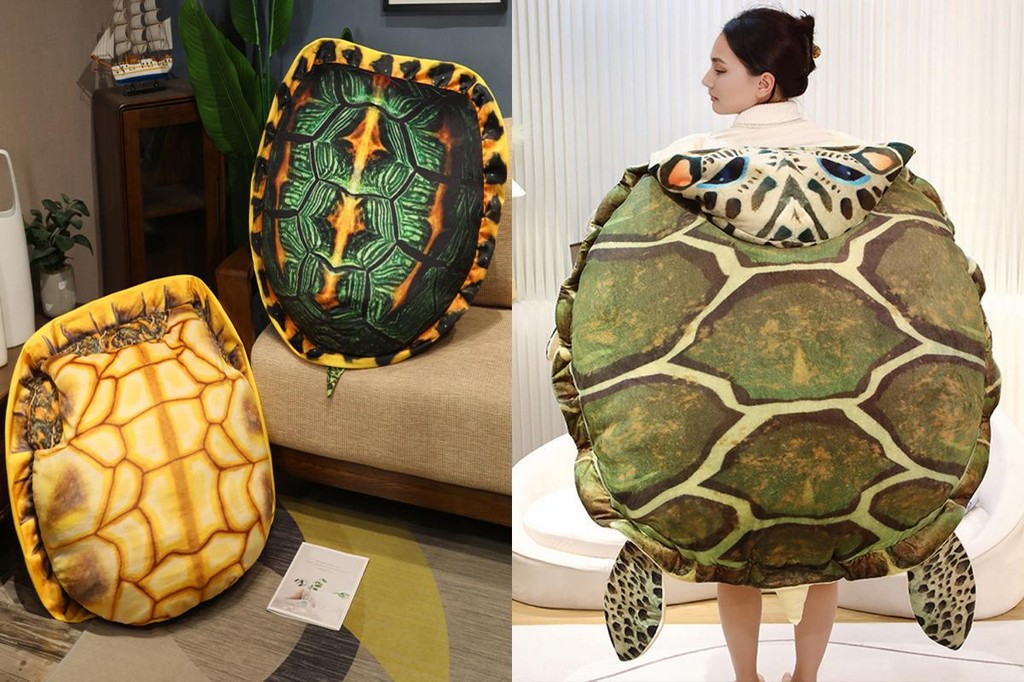YX Turtle Shell Hideaway Pillow Wearable Turtle Shell Pillow 40 Inch ...