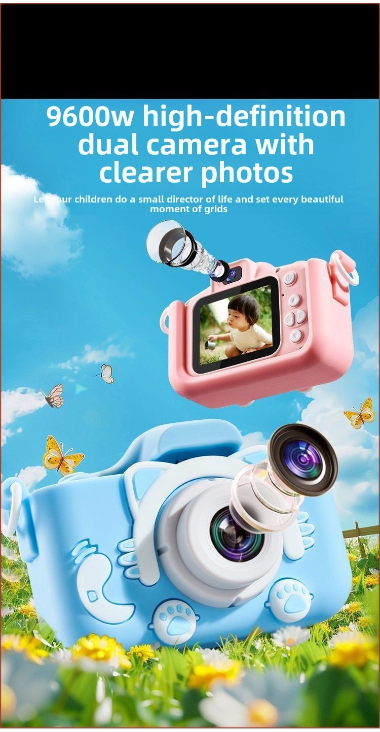Children's Gift 9600W HD Dual Camera Kids Camera With Sd Card Can Photo ...